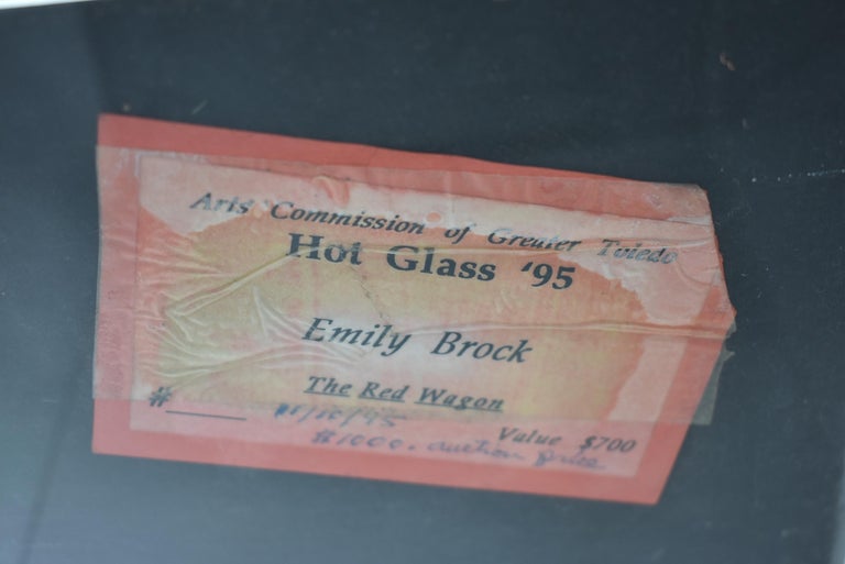 Emily Brock "the Red Wagon" Floral and Gardening Group Diorama in Glass ...