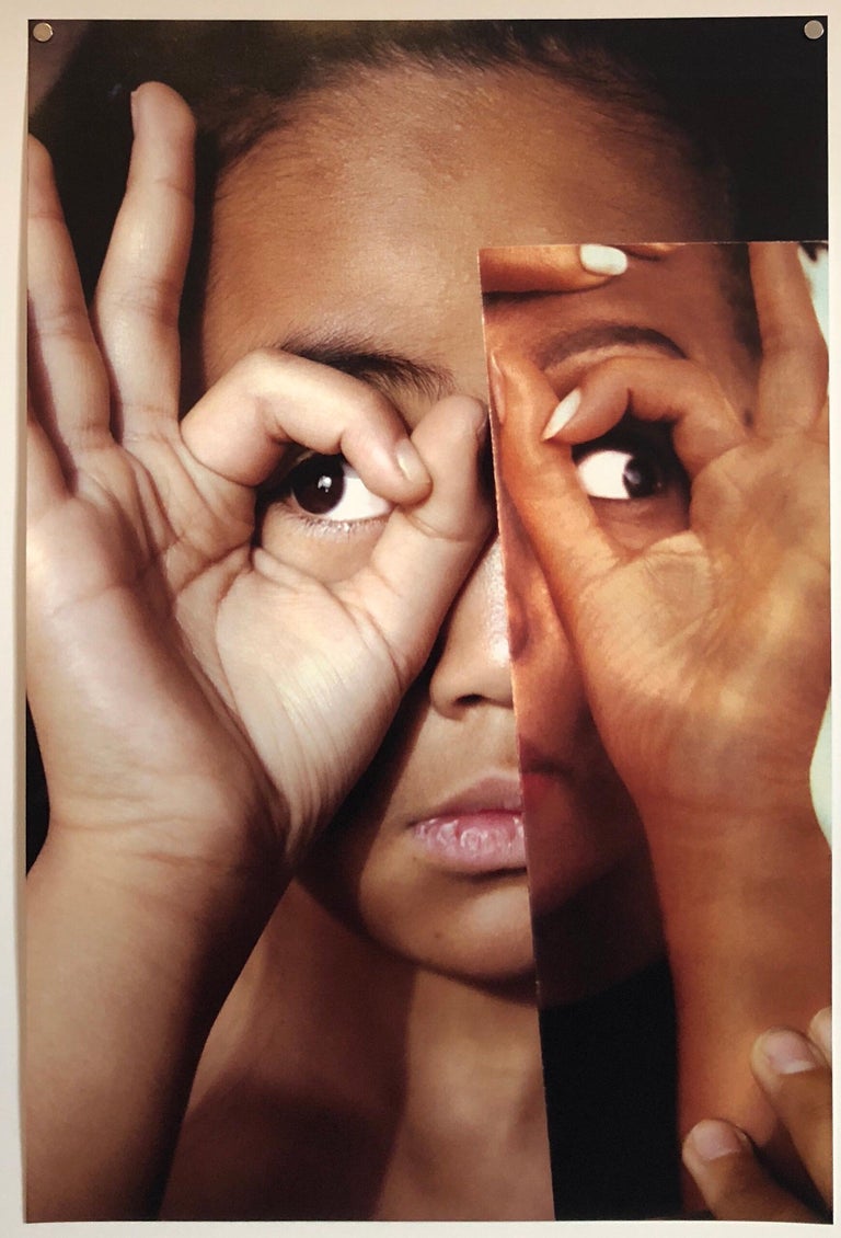Emily Cheng - Faces, Vintage Color Photograph Digital Photo Collage ...