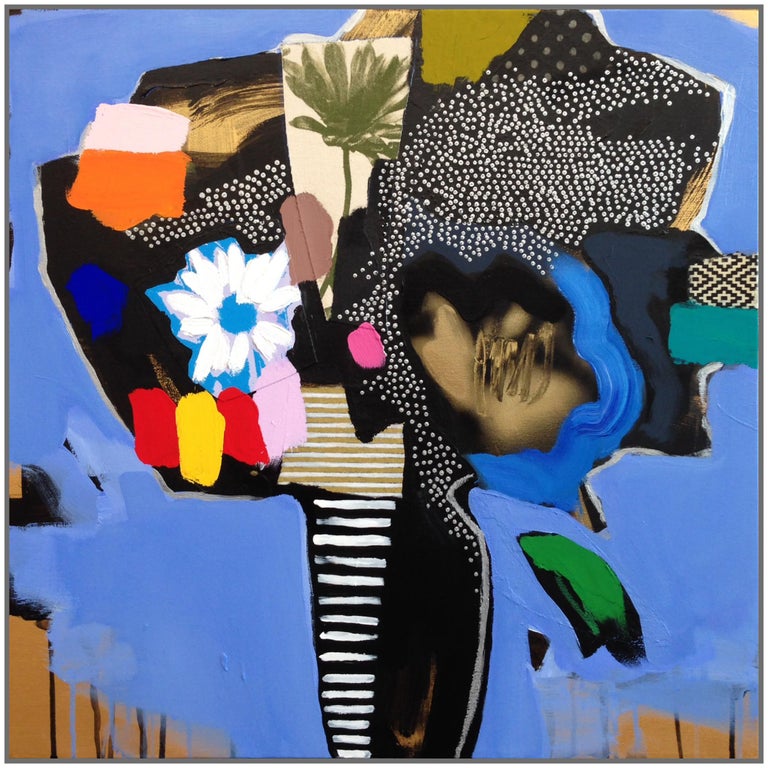 Emily Filler - Vase of Flowers (periwinkle) at 1stDibs