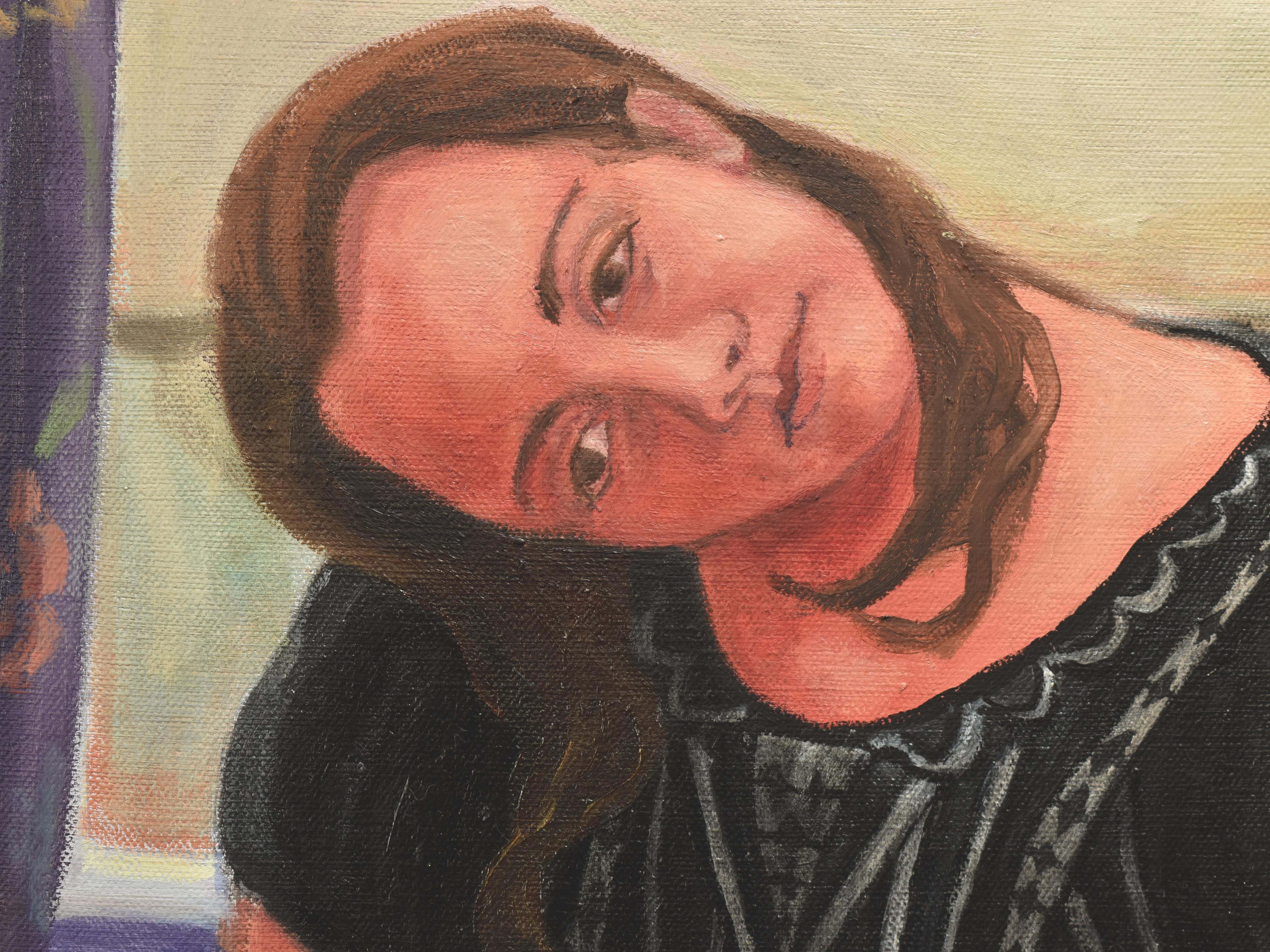 Emily Royer - Daybed by Emily Royer, contemporary figurative oil ...