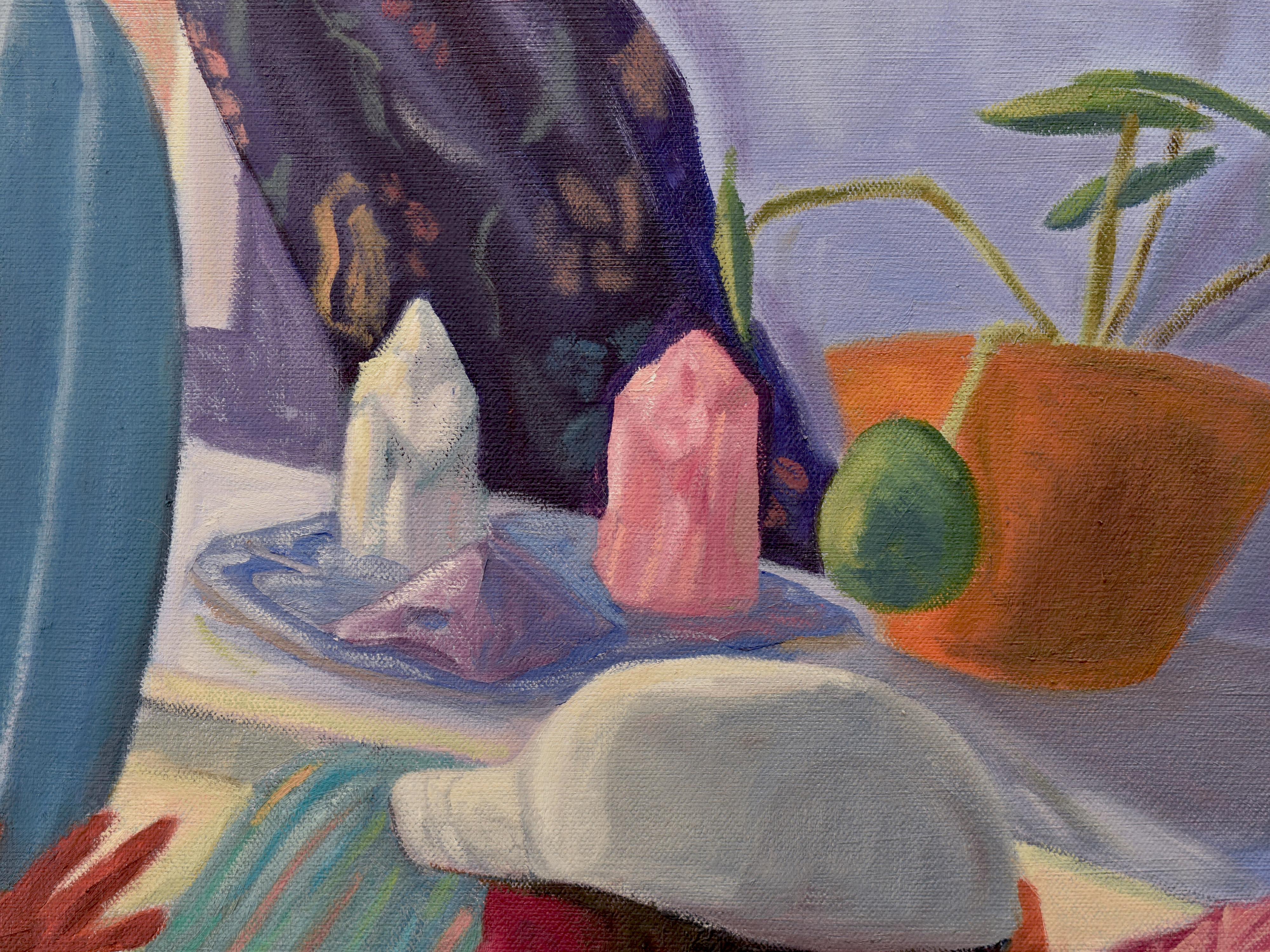 Emily Royer - Daybed by Emily Royer, contemporary figurative oil ...