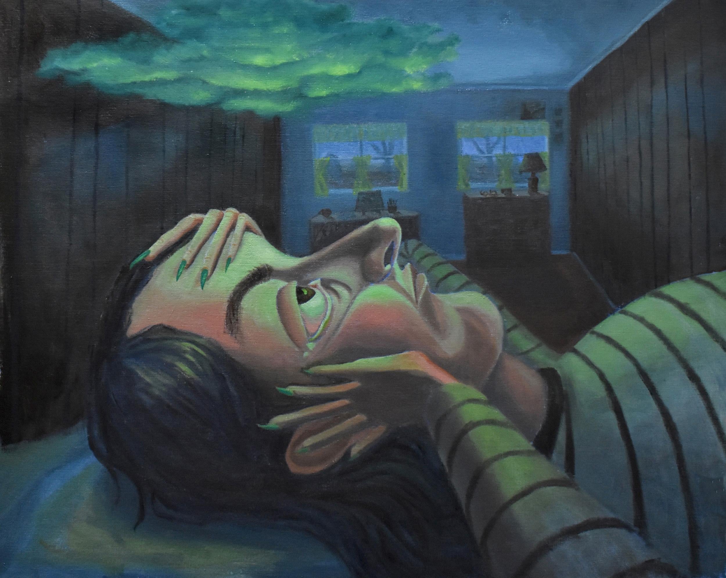 Emily Royer - Daybed by Emily Royer, contemporary figurative oil ...