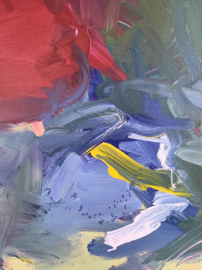 Emily STARCK - Blue swirl, Painting, Acrylic on Canvas For Sale at 1stDibs