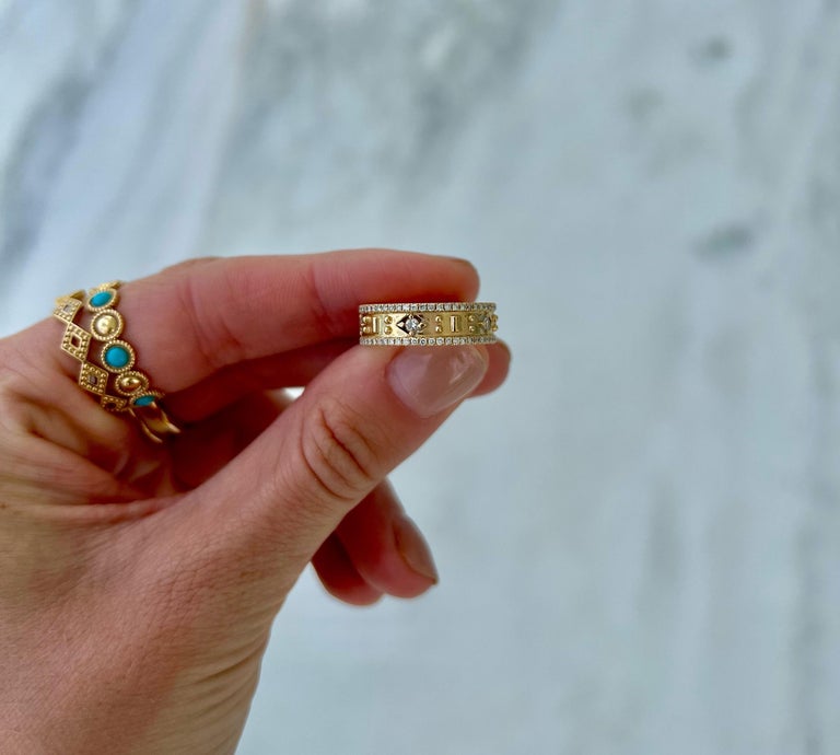 Customizable Emily Weld Collins Diamond Forma Granium Ring For Sale at ...