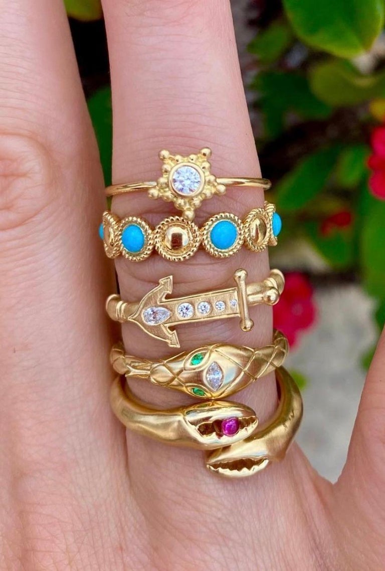 Customizable Emily Weld Collins Ouroboros Snake Ring For Sale at 1stDibs