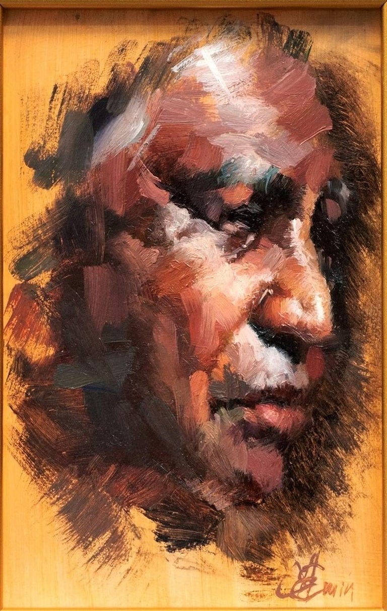 Emin Abbasov - Portrait of "At Ease" by Emin Abbasov (b. 1950 ...