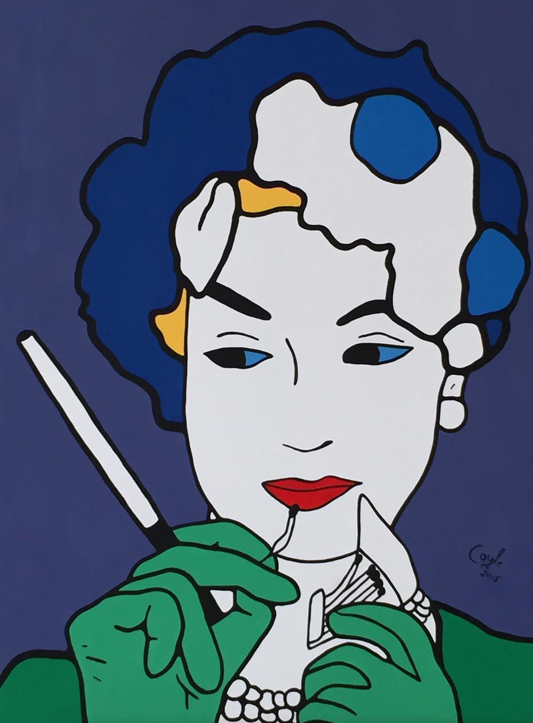 Emma Coyle - Age and Innocence 1# - Large Framed Pop Art Figurative ...