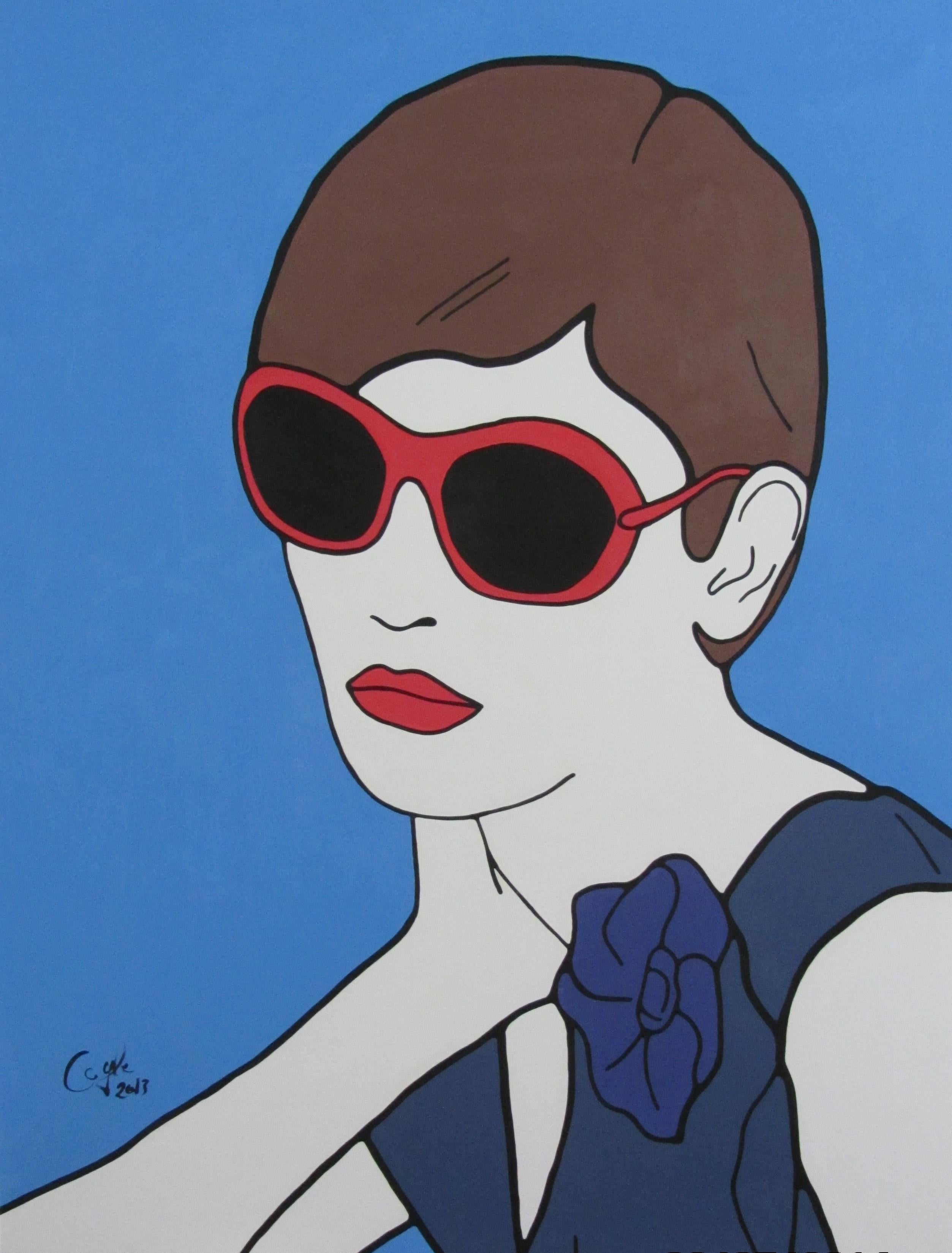 Emma Coyle - Age and Innocence 1# - Large Framed Pop Art Figurative ...
