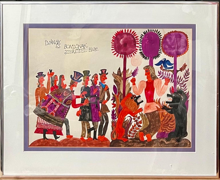 Emma Heinzelmann - Original Graphic Hungarian Illustration Art Emma ...