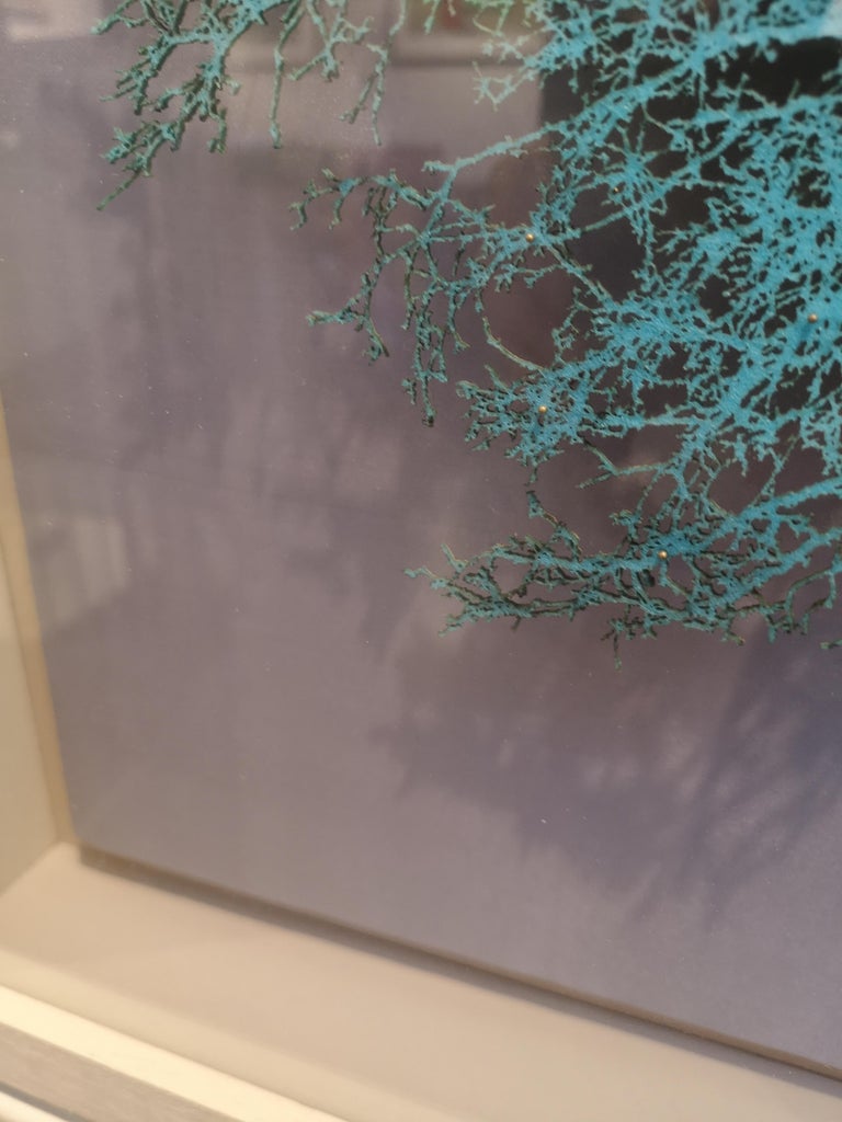 Emma Levine - Hot Oak I - delicate lasercut image of tree framed glazed ...