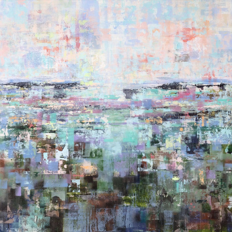 Emma Tweedie - Irish Eyebright - modern landscape abstract gestural ...