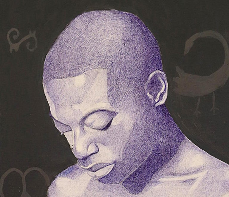 Emmanuel Asante, Mixed Media on Canvas, Eight O'Clock, 2019 For Sale at ...