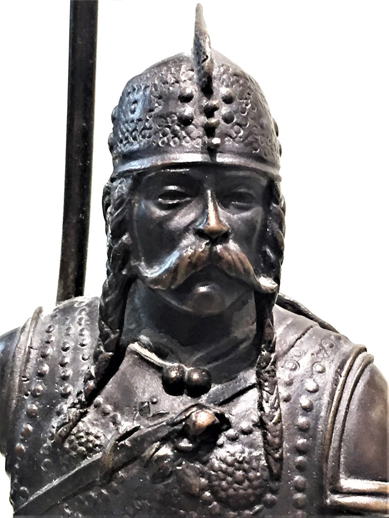 Emmanuel Frémiet, Antique French Bronze of Gallic Chief on Horseback ...