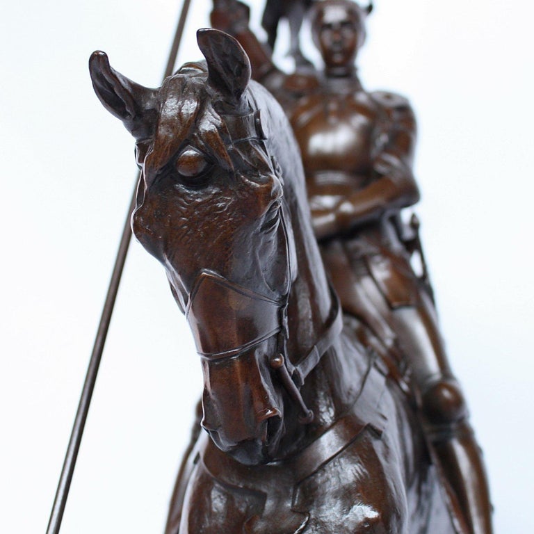 Emmanuel Fremiet Jeanne D''Arc 19th Century Bronze Sculpture, French ...
