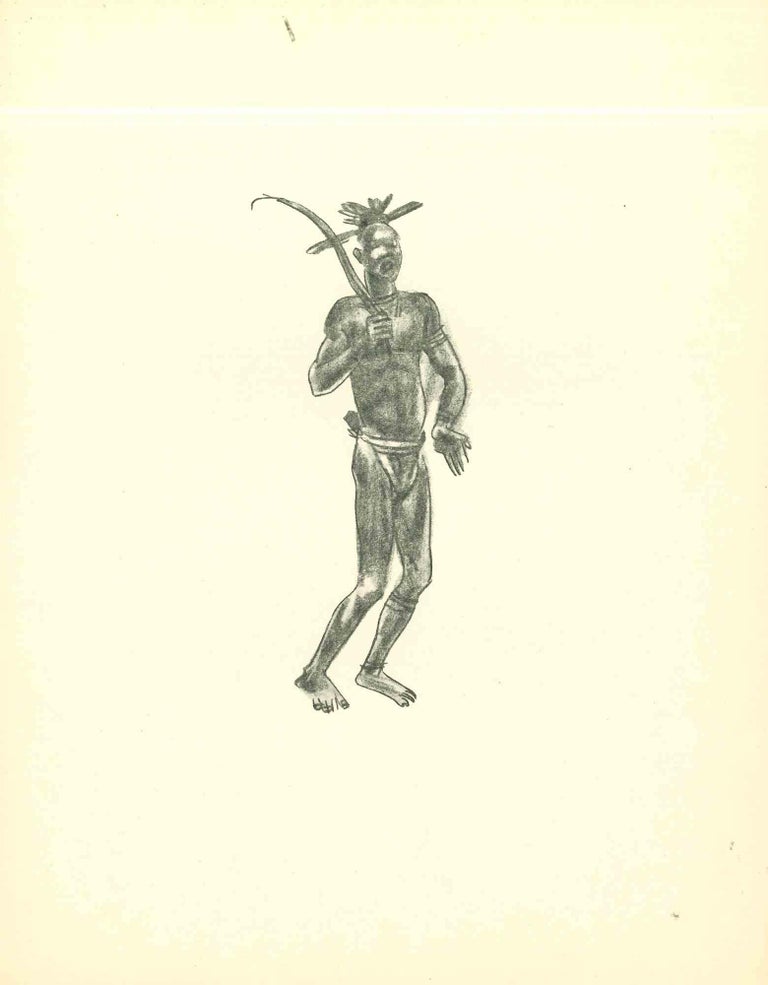Emmanuel Gondouin - Farmer - Original Lithograph by Emmanuel Gondouin ...