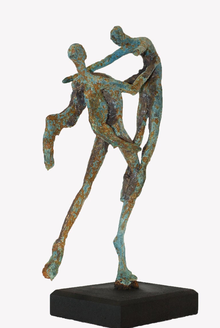 Emmanuel Okoro - Angel and Boy sculpture Bronze Resin sculpture of two ...