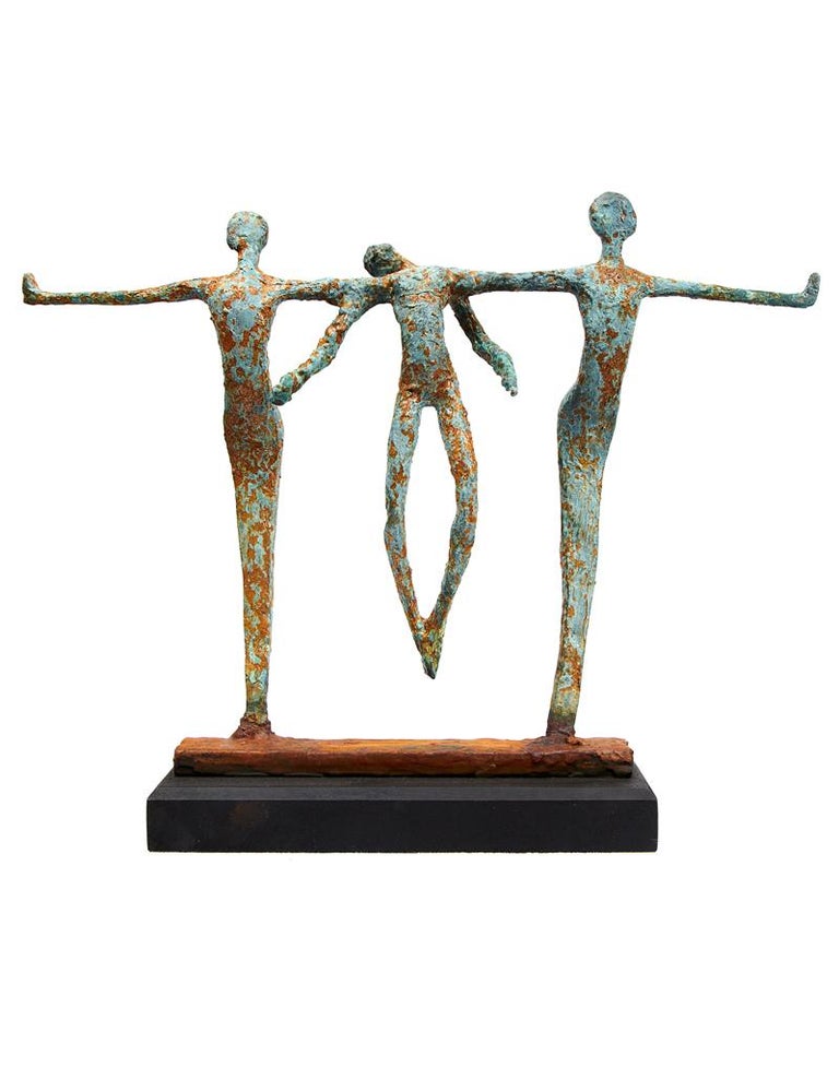 Emmanuel Okoro - l équilibre - Sculpture en résine de bronze d ...