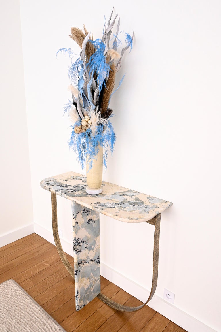 Emmanuel Outy , "EOC-1" Console, 2021 - Marble Stucco For Sale at 1stDibs