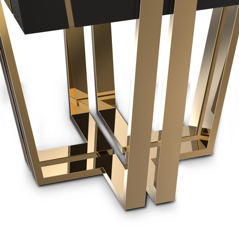 Emperador Side Table with brown marble For Sale at 1stDibs | brown ...