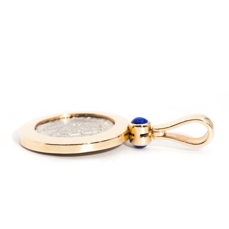 Emperor Severus Alexander and Mars Ancient Coin 9 Carat Yellow Gold ...