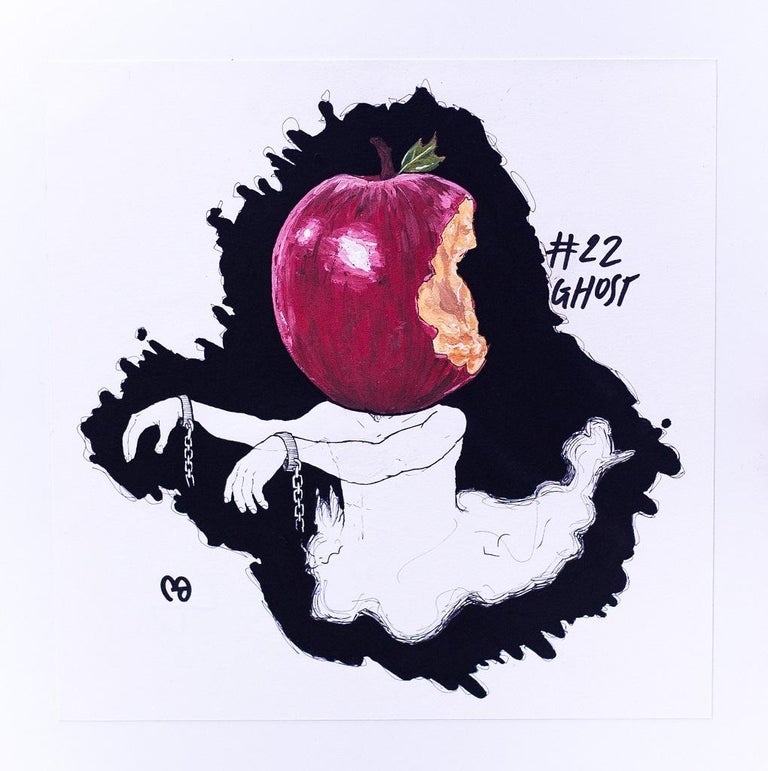 EMPHI - Ghost #22 - Original Acrylic Painting by EMPHI - 2019 For Sale ...