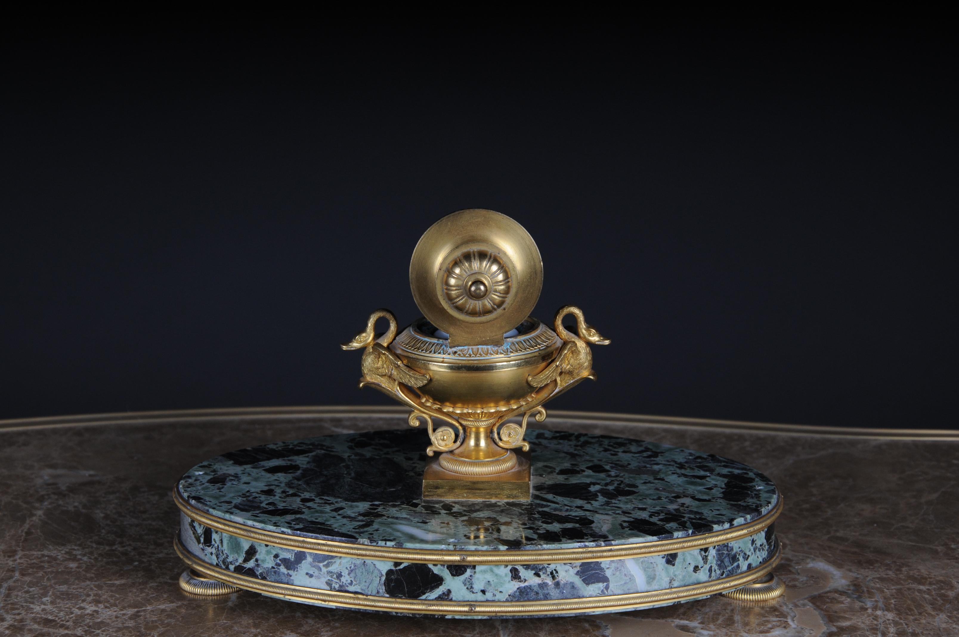 Empire Bronze Writing Set Inkwell 19th Century Fire-Gilt For Sale at ...