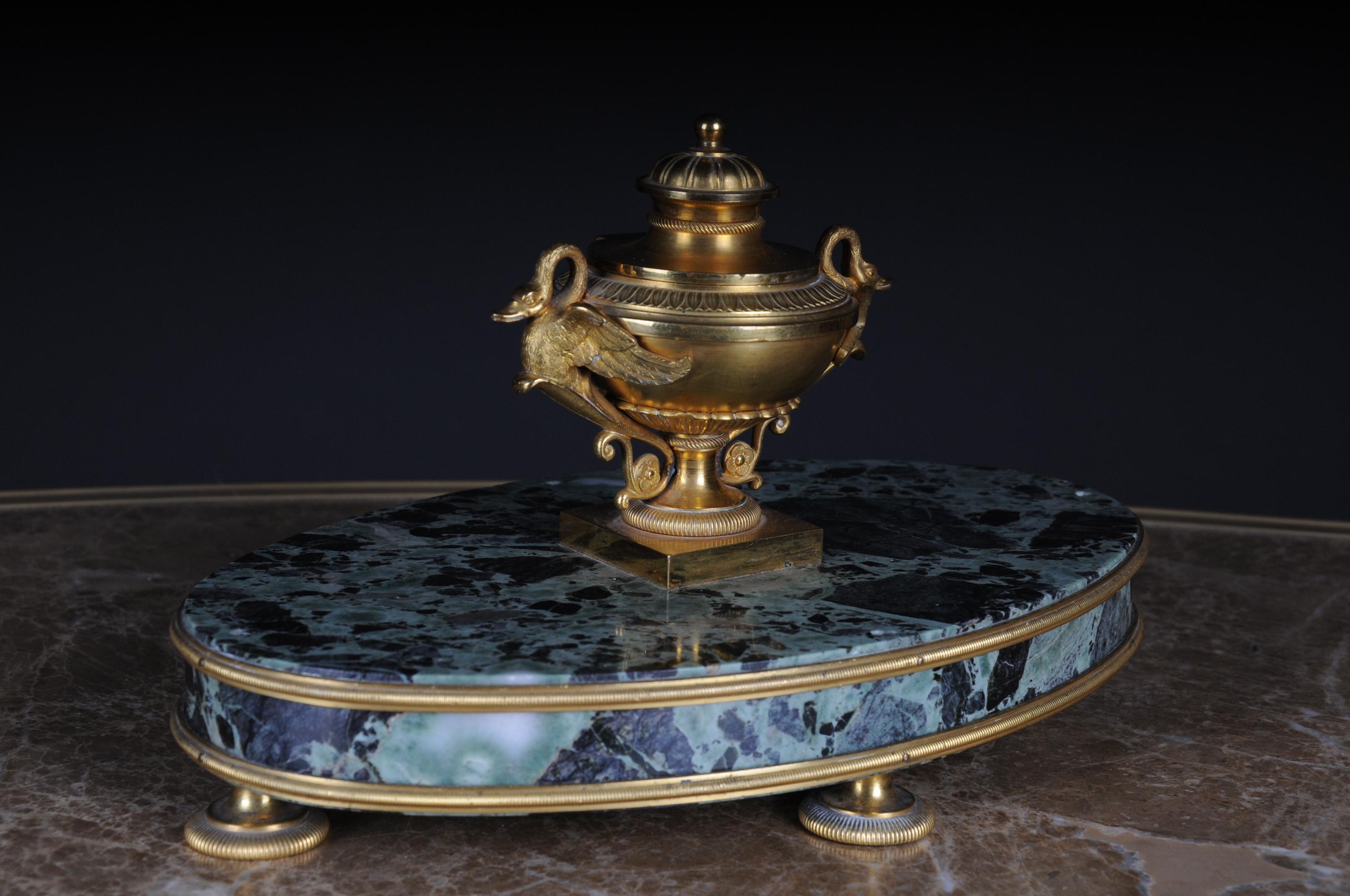 Empire Bronze Writing Set Inkwell 19th Century Fire-Gilt For Sale at ...