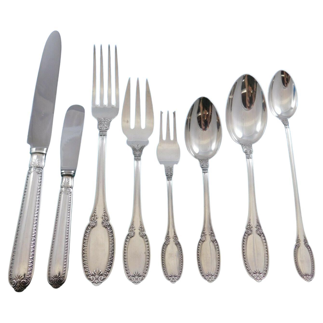 Winterset by Buccellati Italy Sterling Silver Flatware Set Service ...
