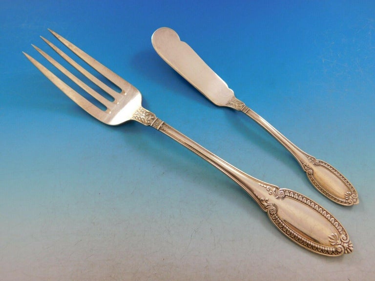 Empire by Buccellati Italy Sterling Silver Flatware Set Service 87 ...
