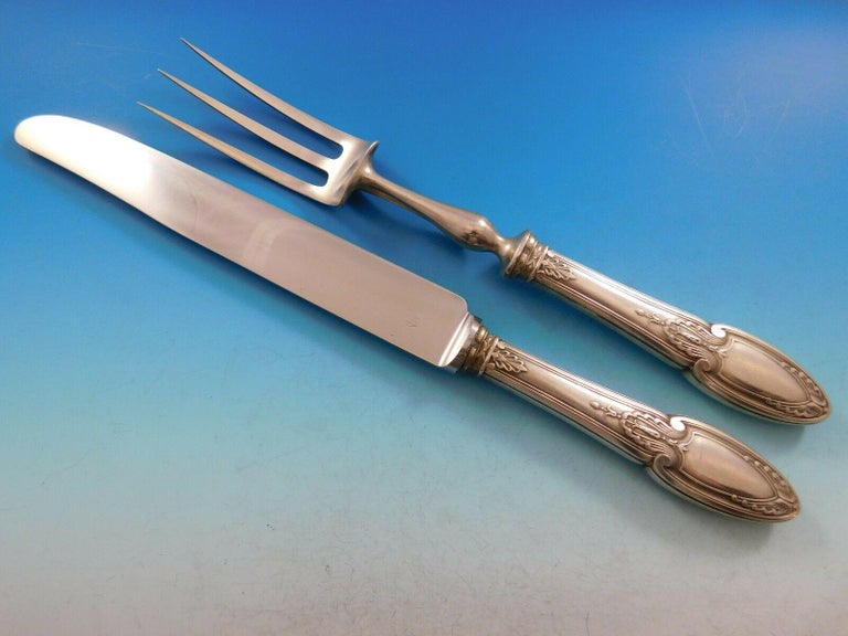 Empire by Ercuis Silverplate Flatware Set Service Dinner French 122 ...