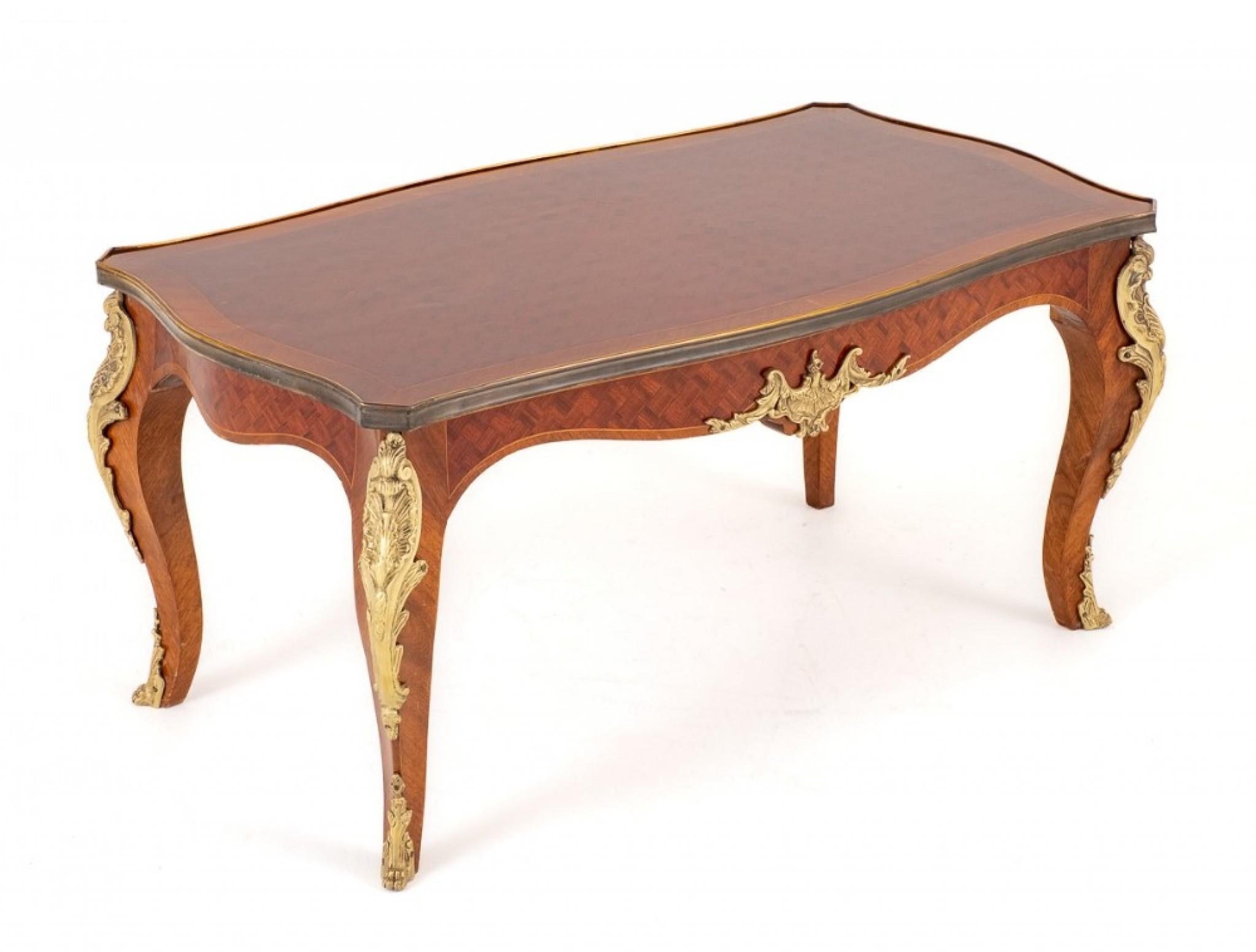 Empire Coffee Table French Parquetry Inlay For Sale at 1stDibs