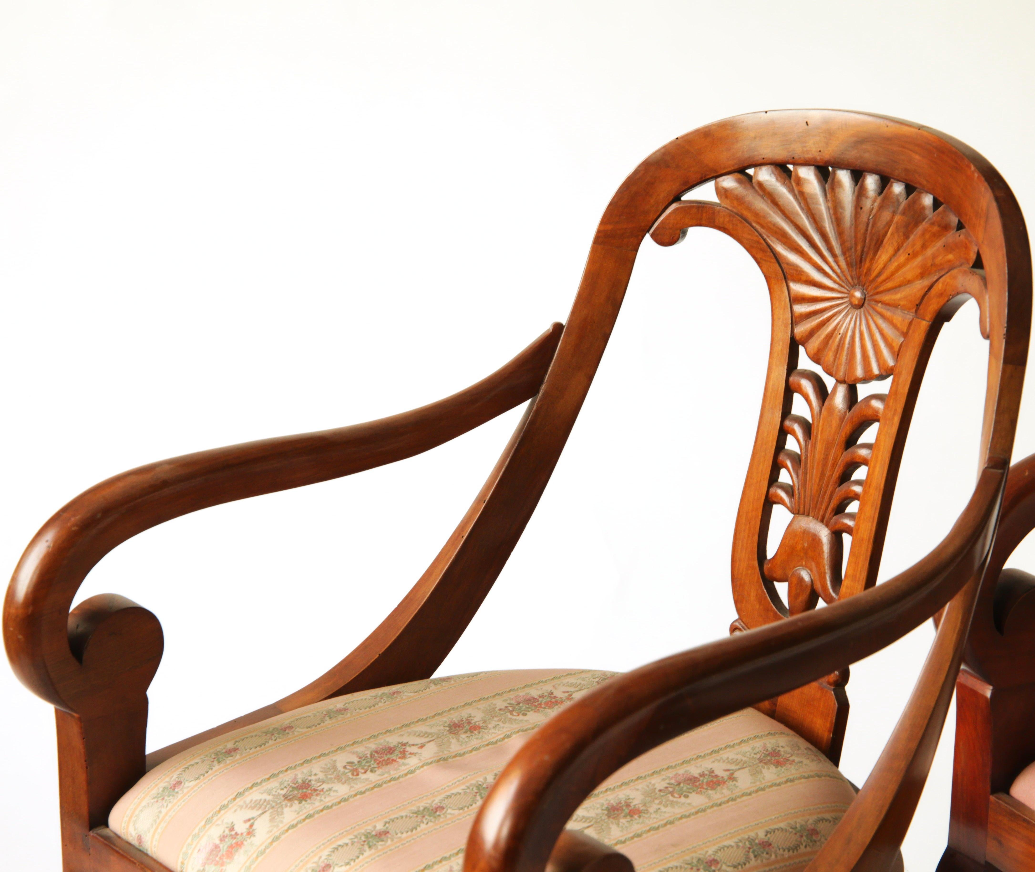 Empire Eclectic Set, Unique Set of 4 Armchairs Each in Different Design ...