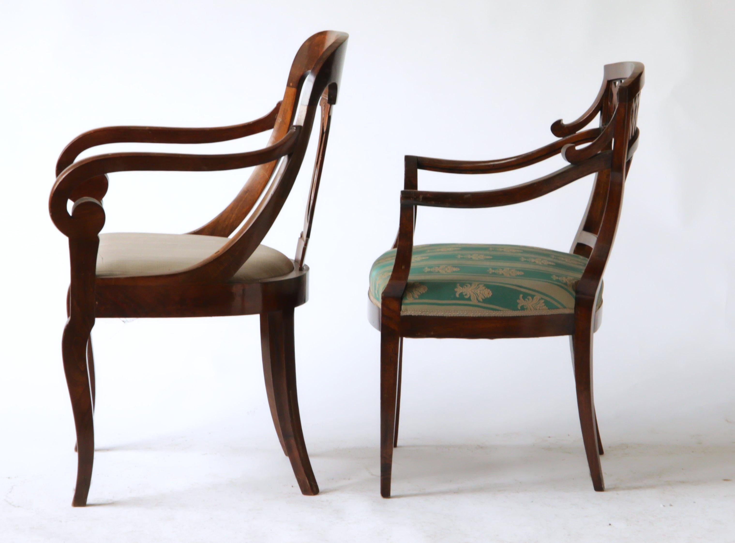 Empire Eclectic Set, Unique Set of 4 Armchairs Each in Different Design ...