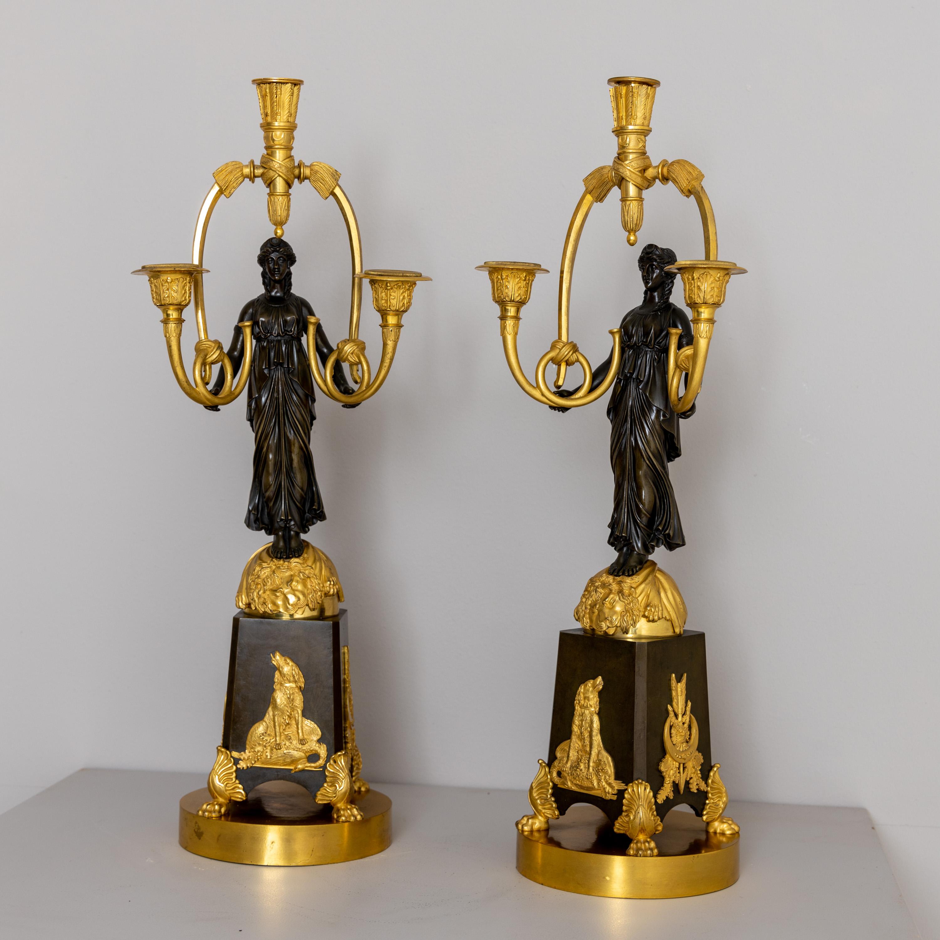Empire Girandoles, Attr. Friedrich Bergenfeldt, circa 1805 For Sale at ...