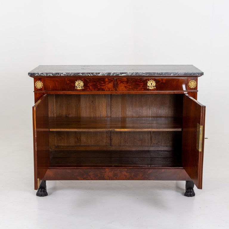 Empire Half Cabinet, France Early 19th Century For Sale at 1stDibs