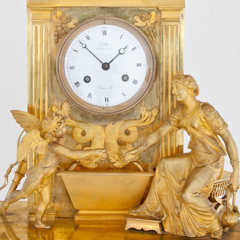 Empire Mantel Clock, Paris, circa 1820 at 1stDibs
