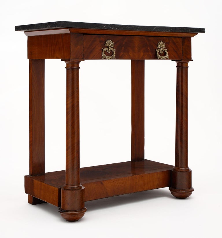 Empire Period Antique Console Table with Marble Top at 1stDibs