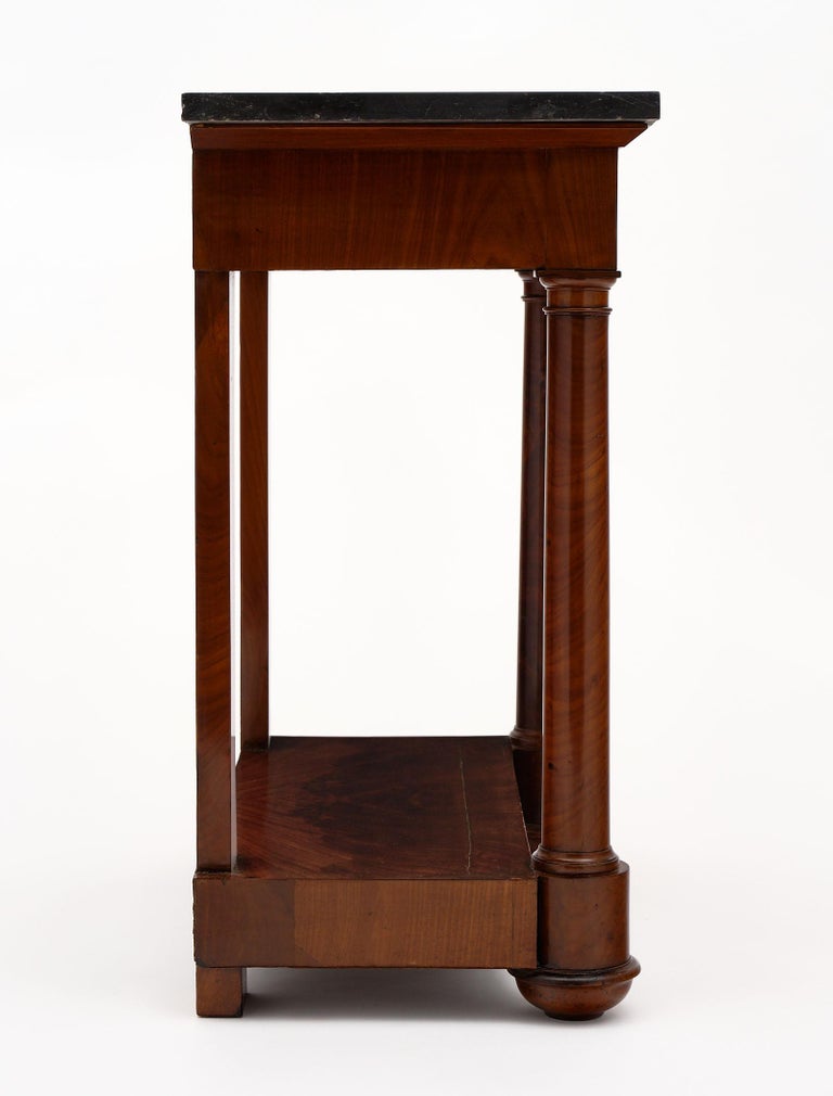 Empire Period Antique Console Table with Marble Top at 1stDibs