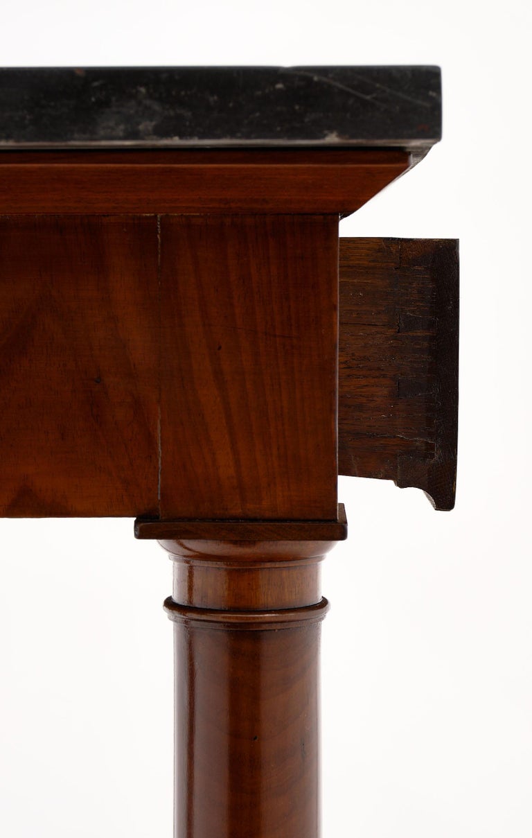Empire Period Antique Console Table with Marble Top at 1stDibs