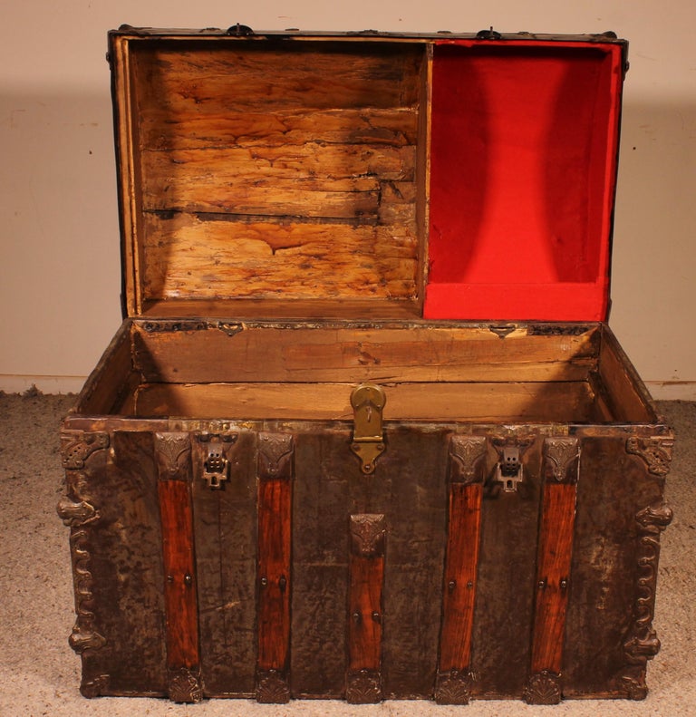 Empire Period Officer's Trunk For Sale at 1stDibs