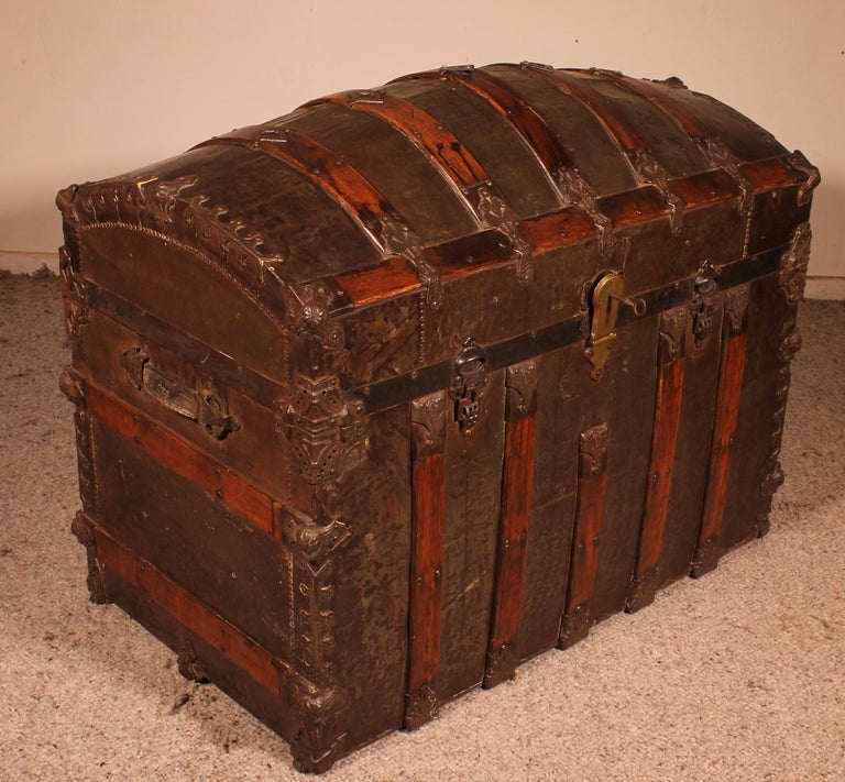 Empire Period Officer's Trunk For Sale at 1stDibs