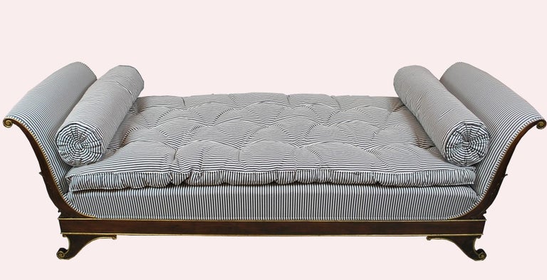 Empire Recamier in Gilded Wood at 1stDibs | recamier sofa