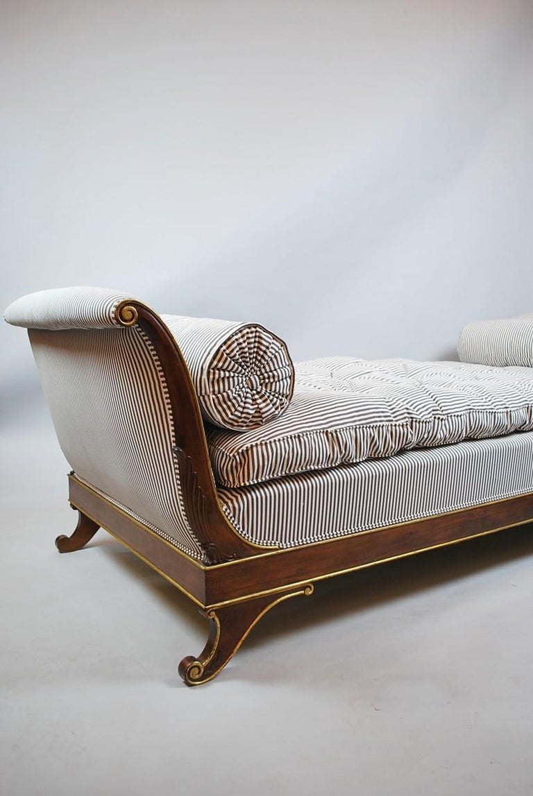 Empire Recamier in Gilded Wood at 1stDibs | recamier sofa