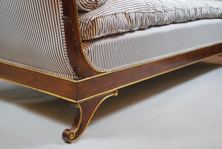Empire Recamier in Gilded Wood at 1stDibs | recamier sofa