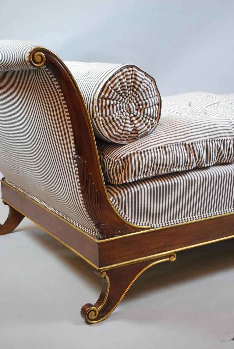 Empire Recamier in Gilded Wood at 1stDibs | recamier sofa