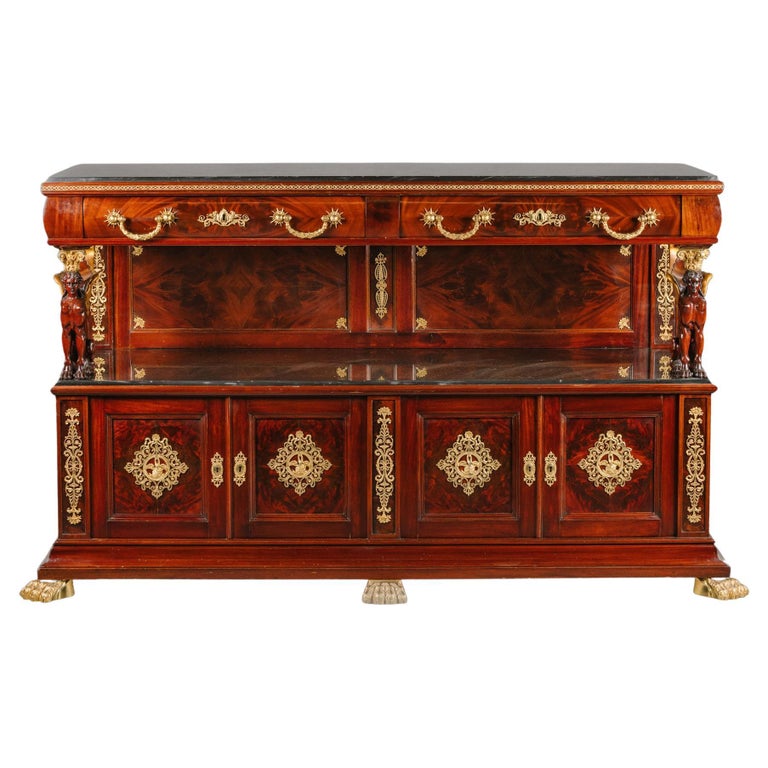 Empire Revival Two-Tier Buffet For Sale at 1stDibs