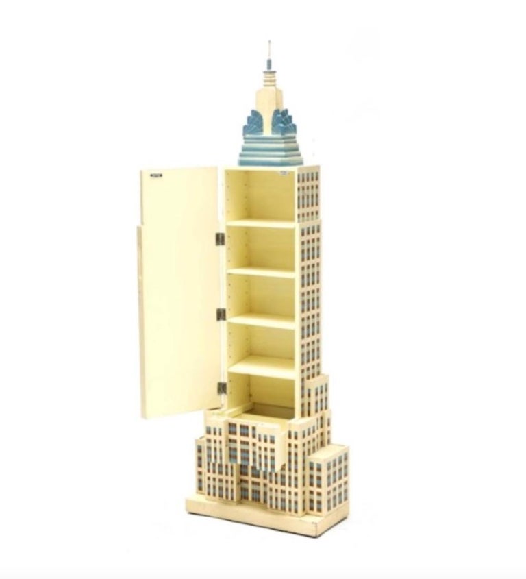 Empire State Building Cabinet and Draws Storage Box For Sale at 1stDibs