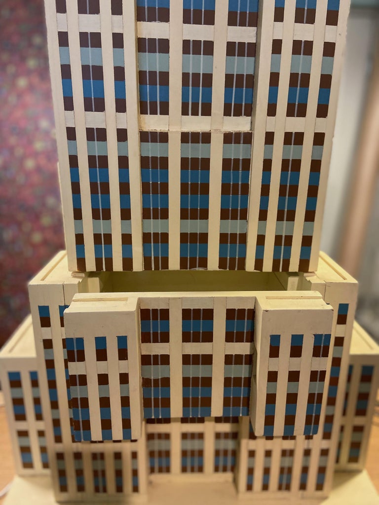 Empire State Building Cabinet and Draws Storage Box For Sale at 1stDibs