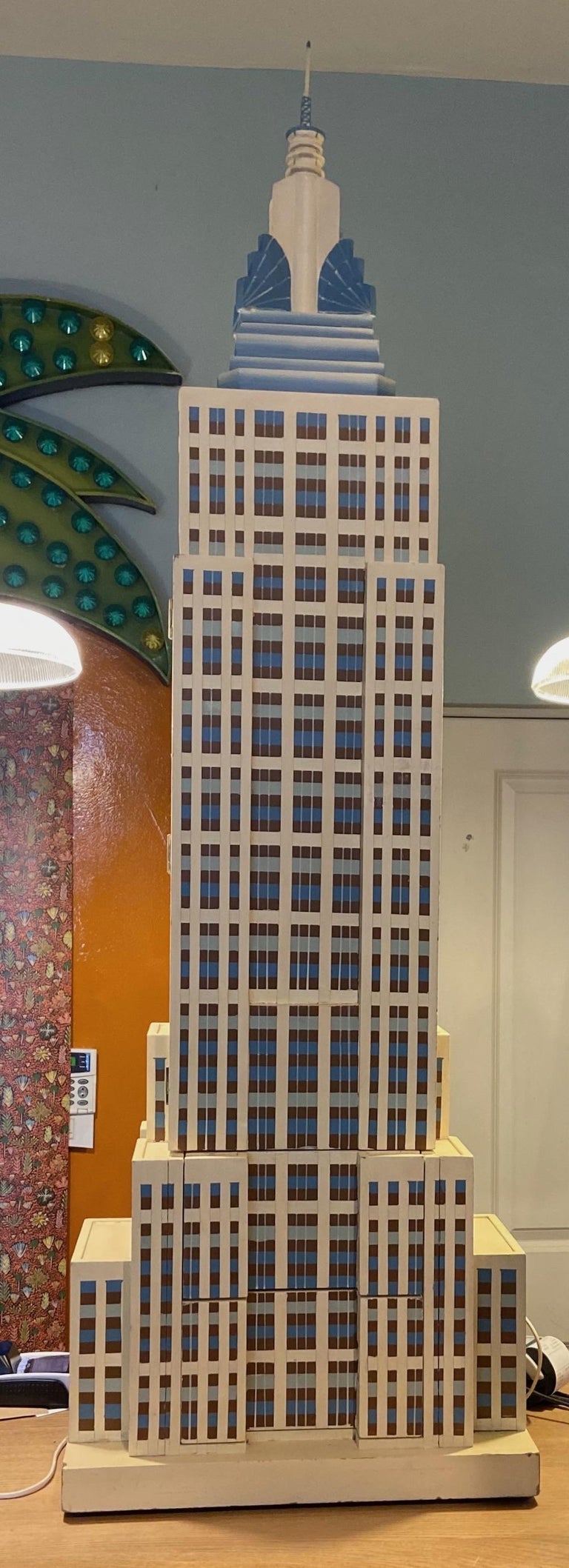 Empire State Building Cabinet and Draws Storage Box For Sale at 1stDibs