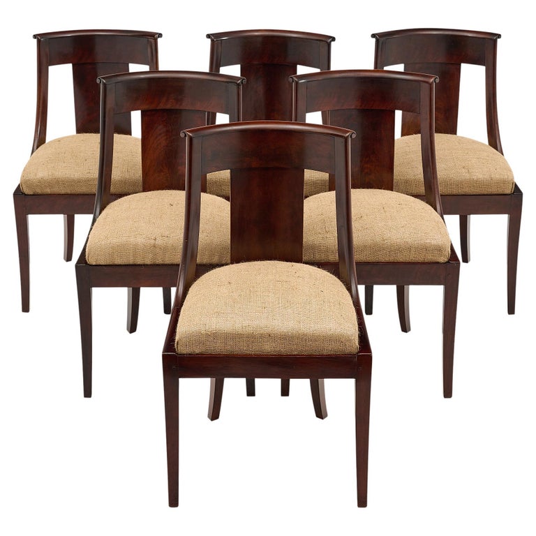 Empire Style Antique Gondola Chairs For Sale at 1stDibs